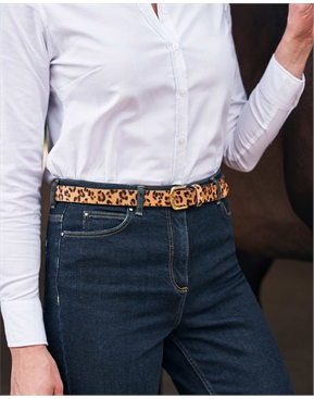 Leopard | Wide Leather Belt | Pure Collection