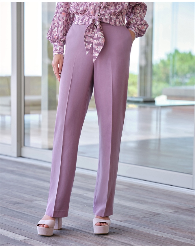 Fig | Tencel Wide Leg Trouser | Pure Collection