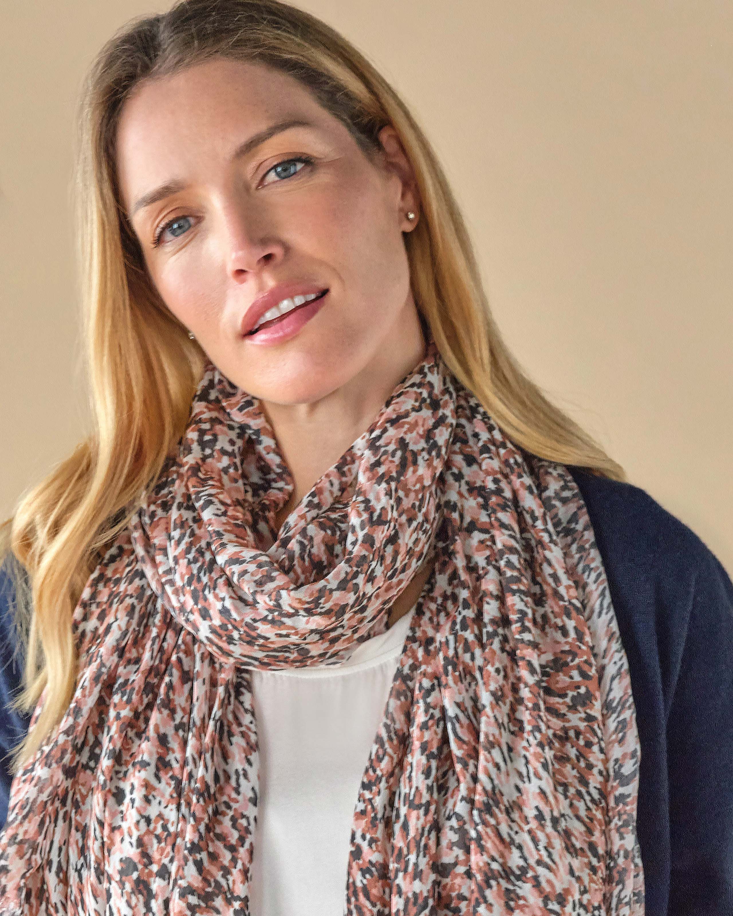 Dash Animal | Silk Blend Printed Scarf | Pure Collection