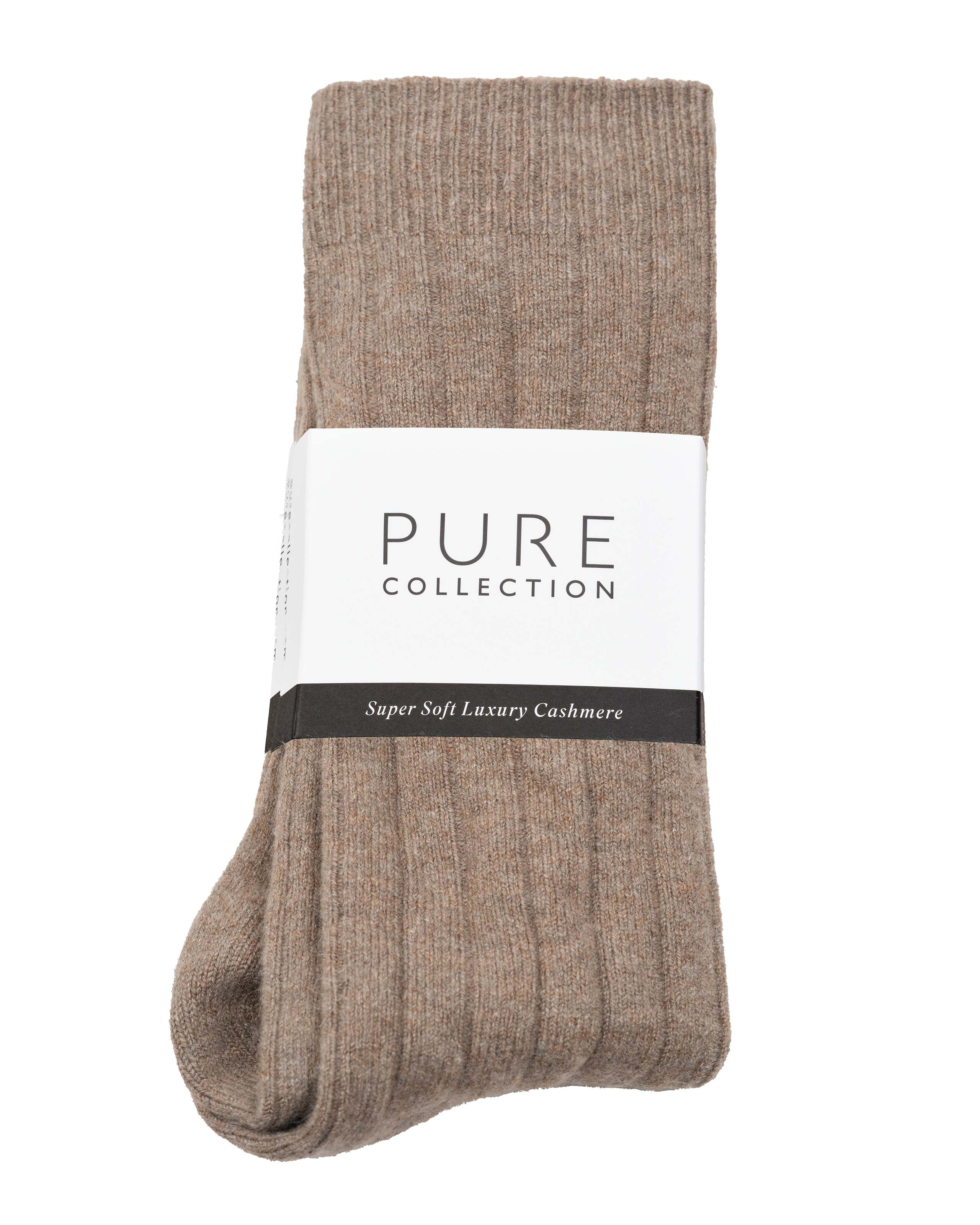 Cocoa Marl | Mens Cashmere Socks | Pure Collection