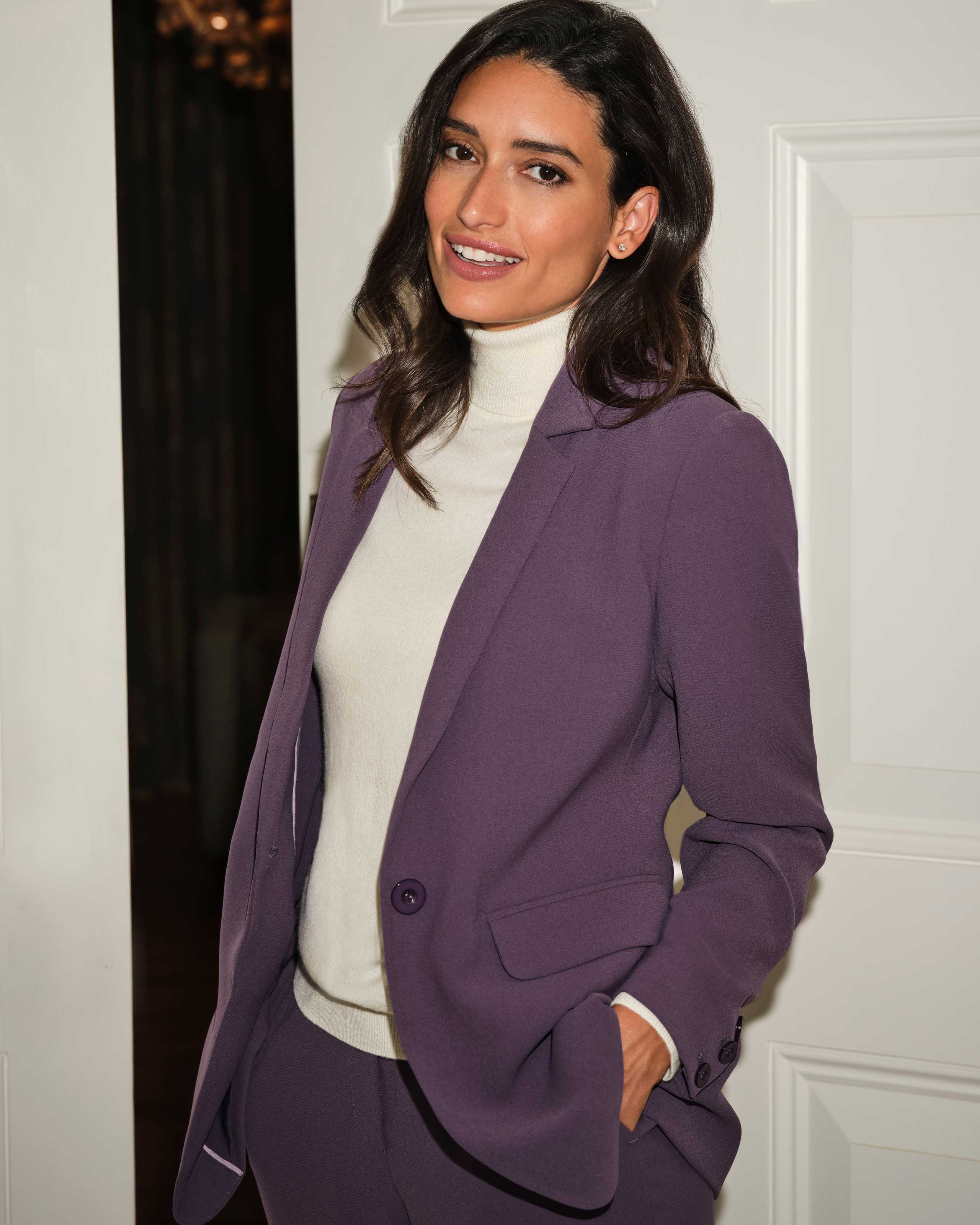 Grape | Single Breasted Suit Jacket | Pure Collection