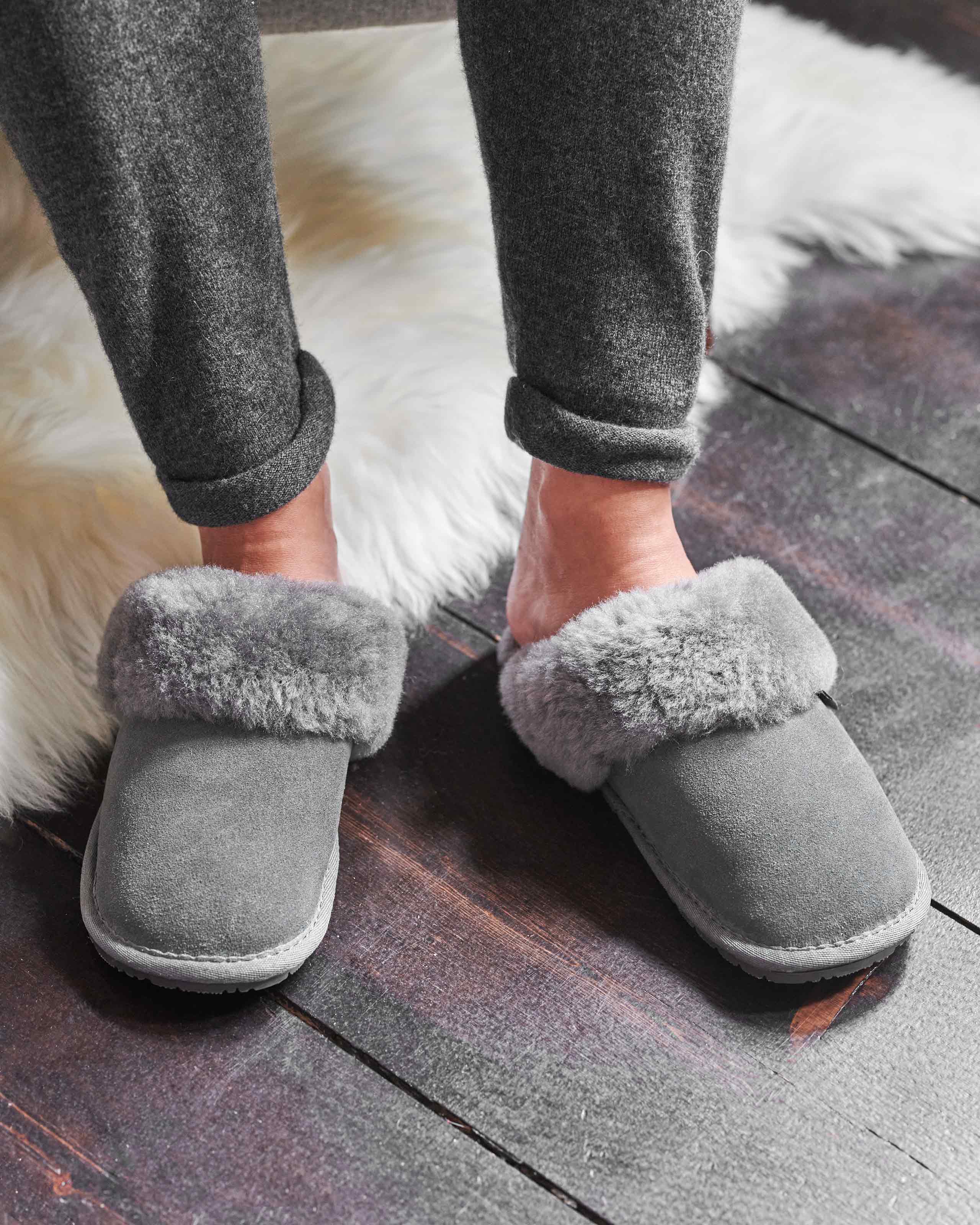 Luxury Sheepskin Slippers and Cashmere Socks | Pure Collection