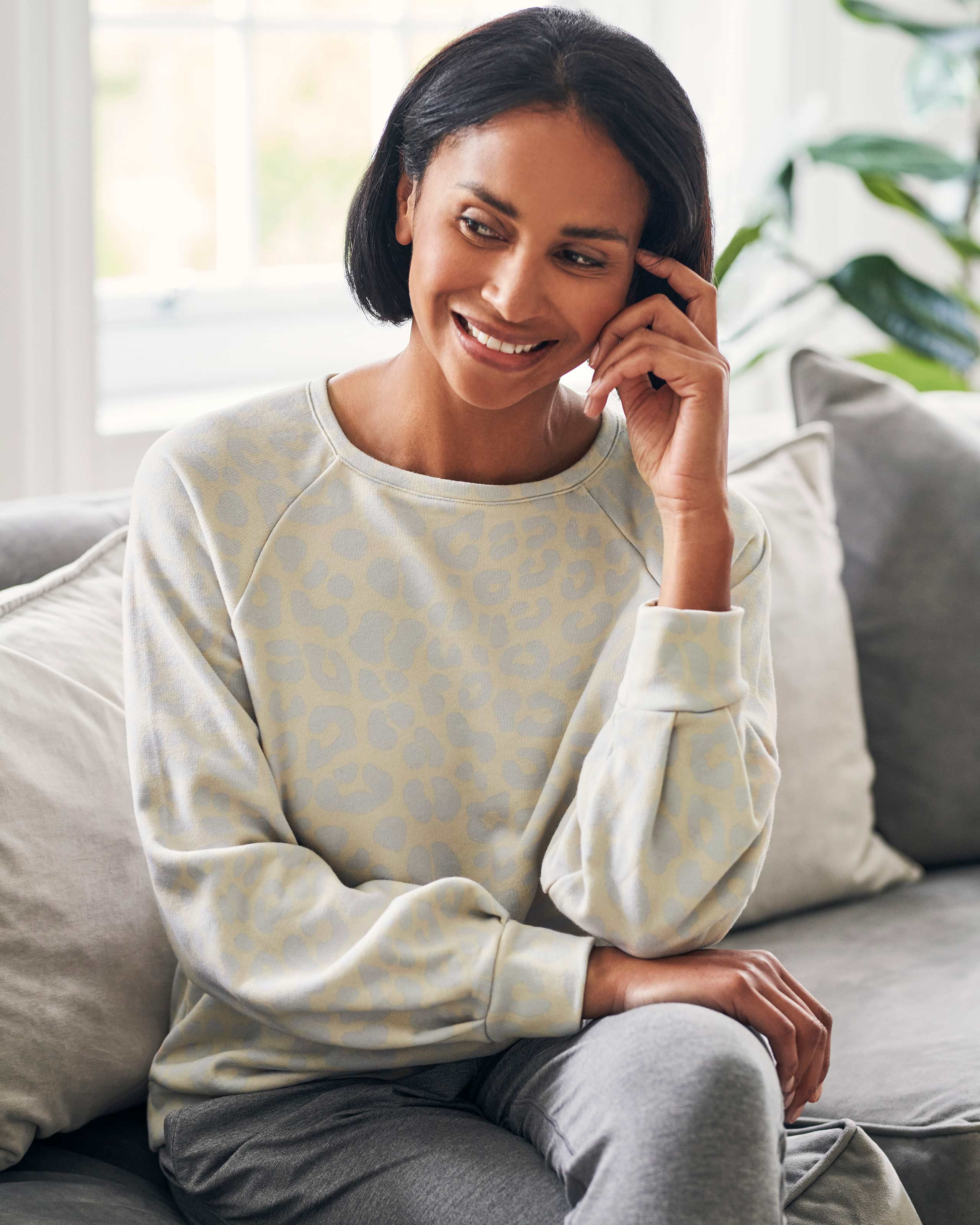 Animal Print | Organic Cotton Sweatshirt | Pure Collection