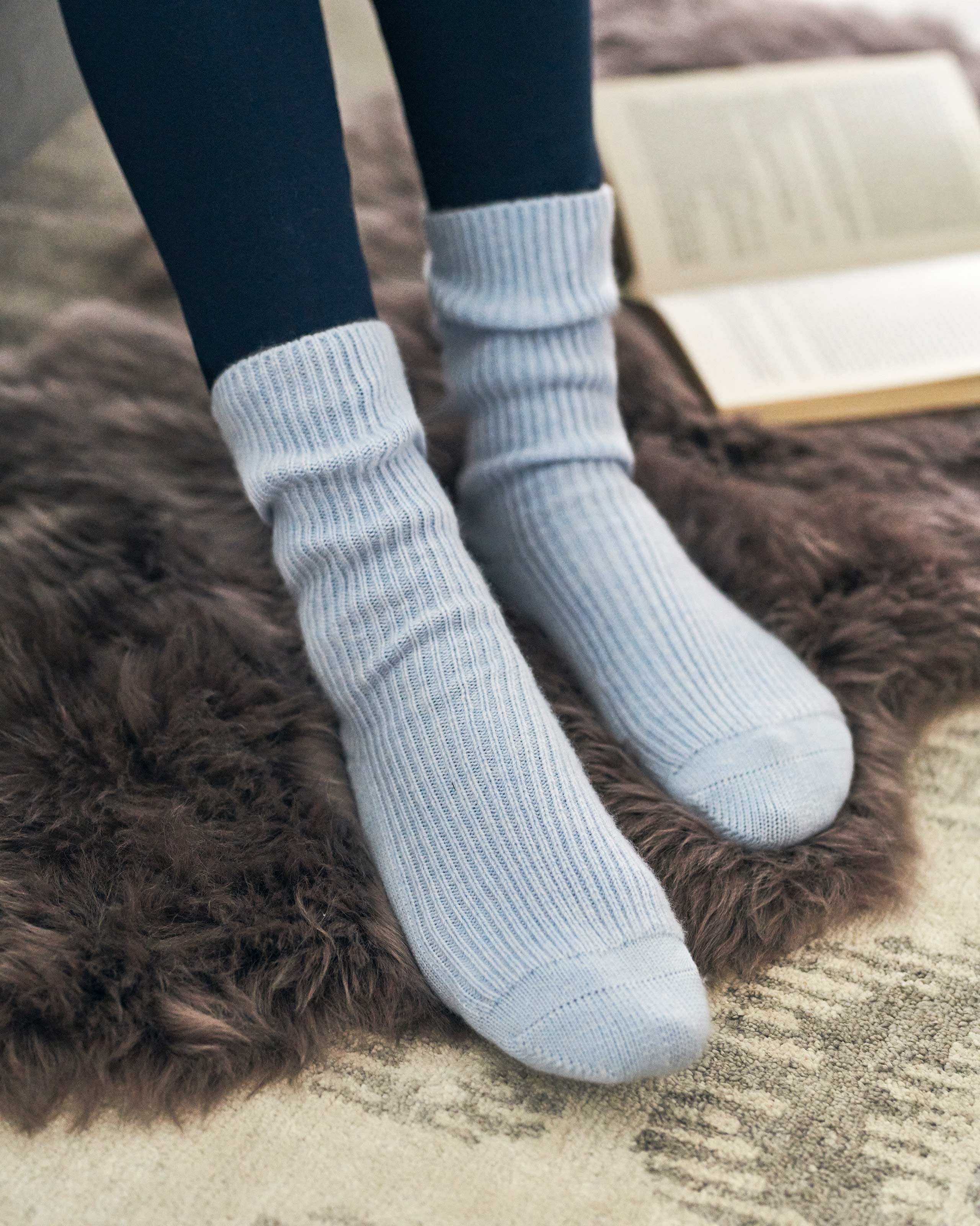 Luxury Sheepskin Slippers and Cashmere Socks | Pure Collection