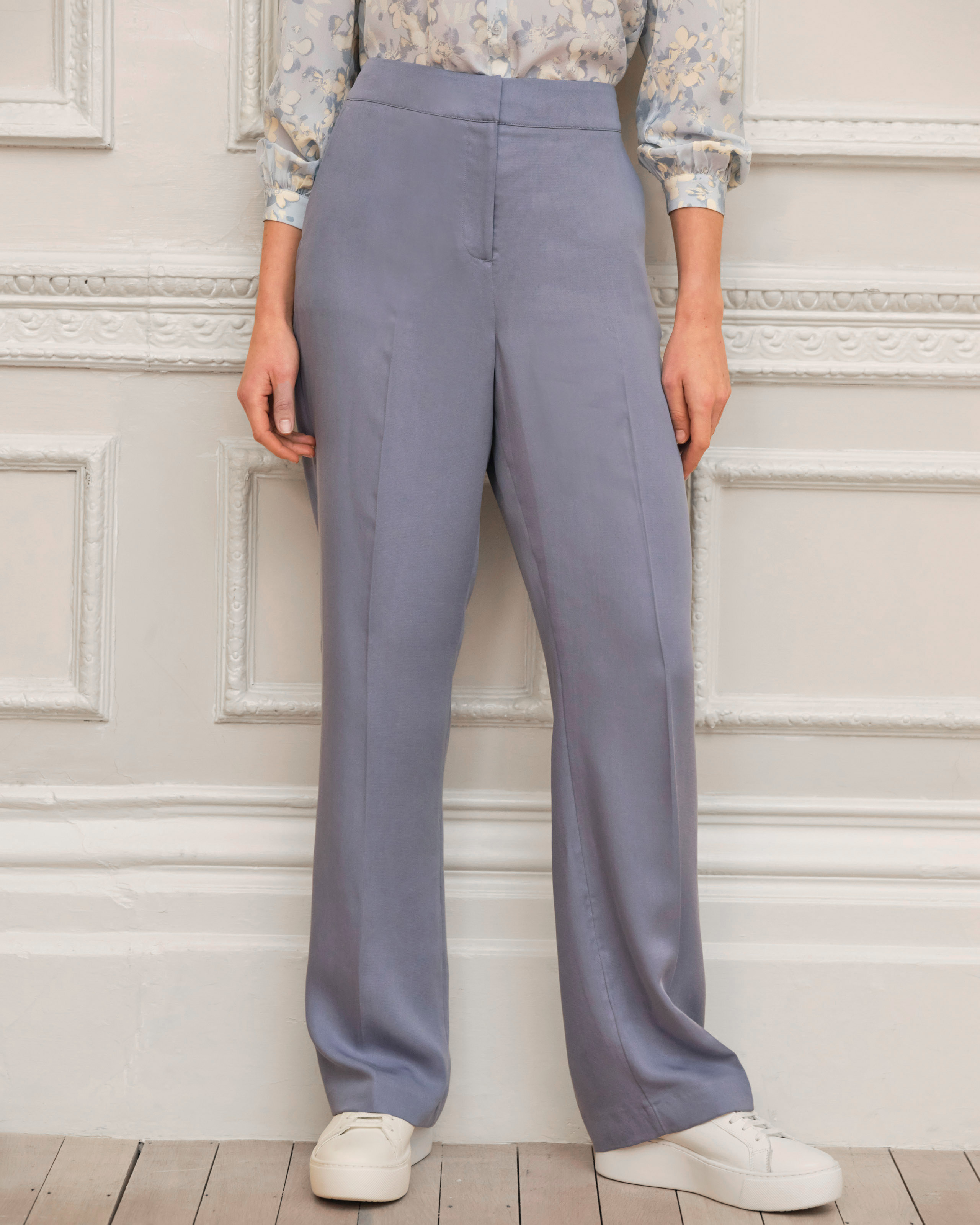 Slate | Soft Fluid Trousers | Pure Collection