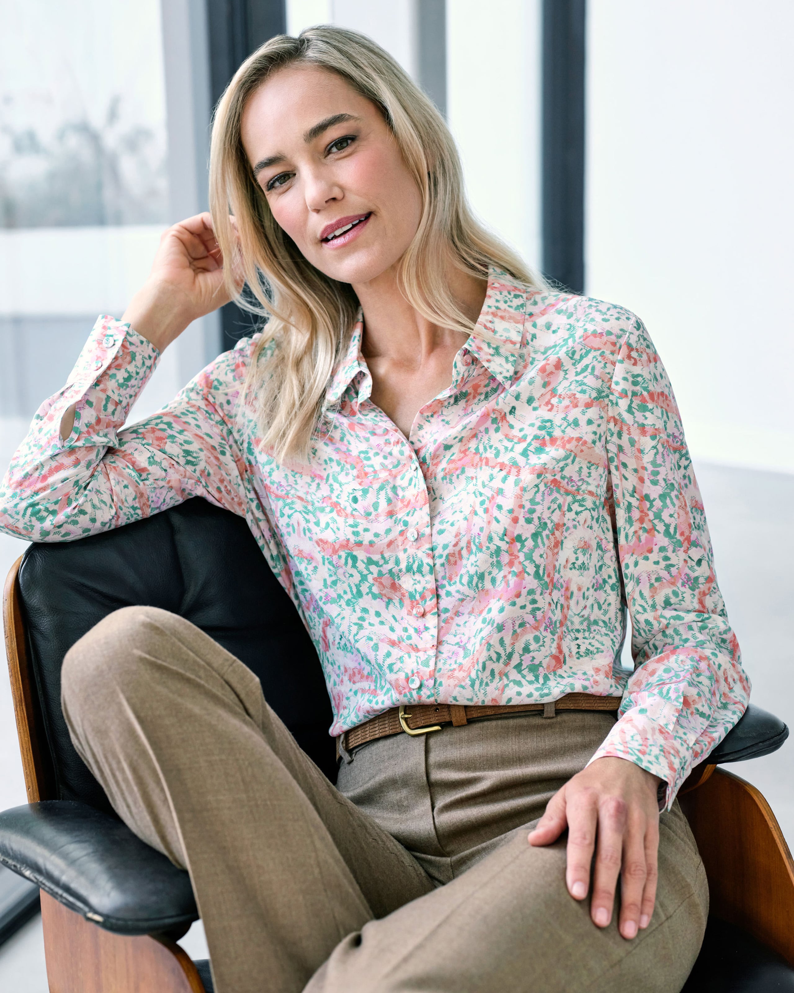 Womens Silk Blouses & Cotton Shirts | Pure Collection