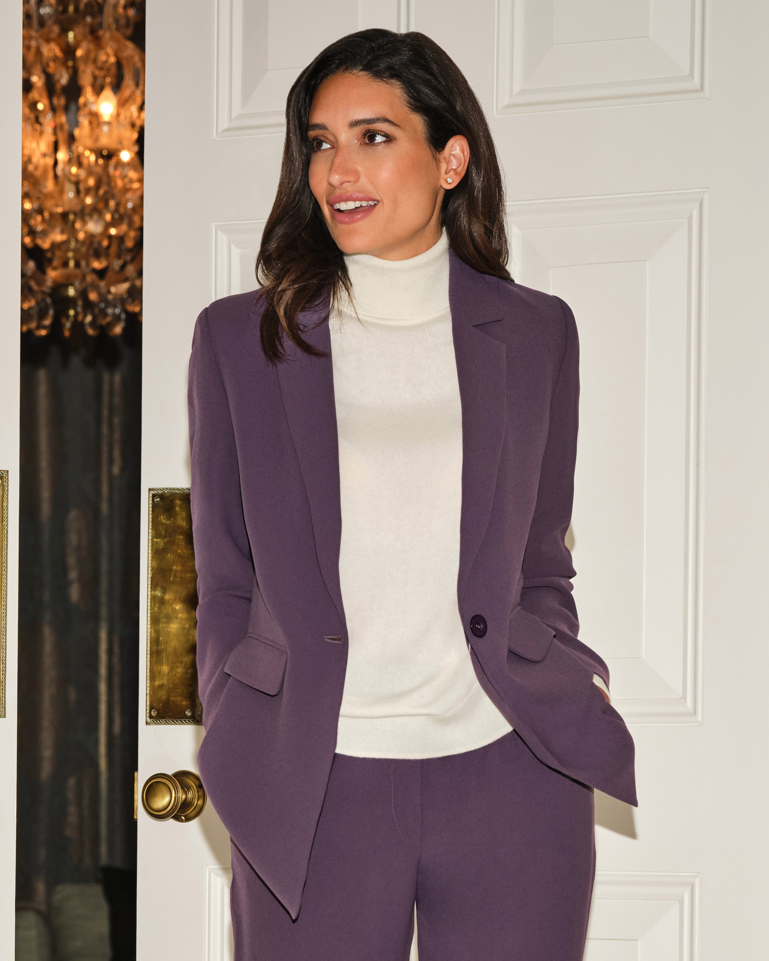 Grape | Single Breasted Suit Jacket | Pure Collection