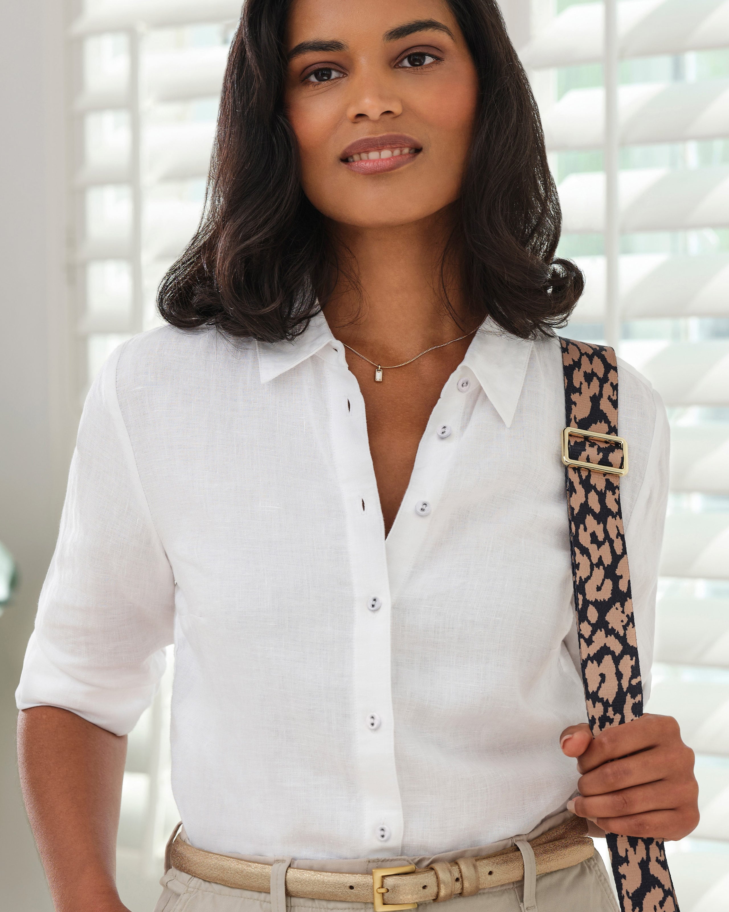 White | Classic Linen Shirt | Pure Collection